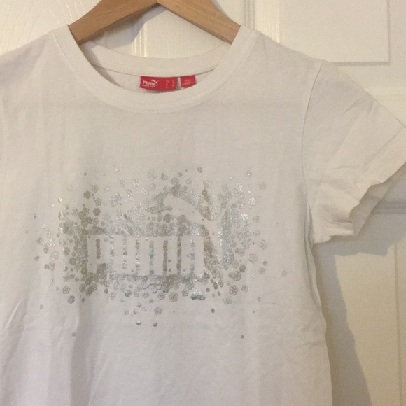 Puma | Tops | Puma White Tshirt | Poshmark